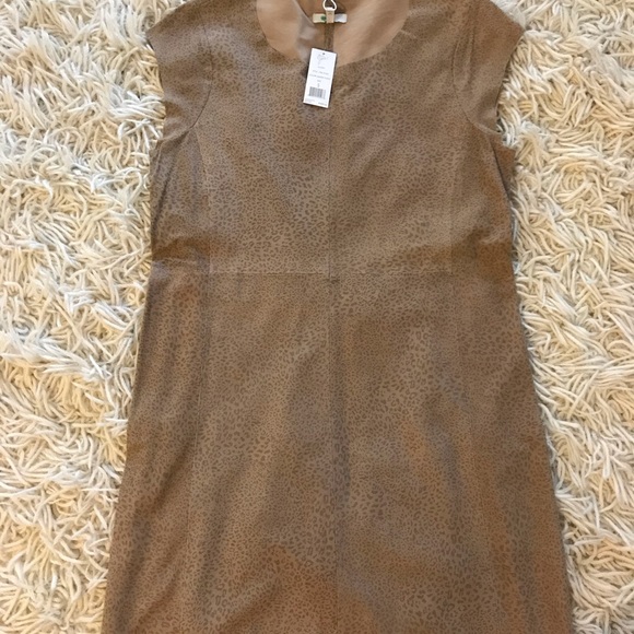 Joie | Dresses | Joie Aloisa Leather Dress Camel Shift Suede | Poshmark